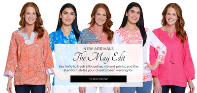 JOHN MARK. Collection of tops and bottoms bound in color stories ...