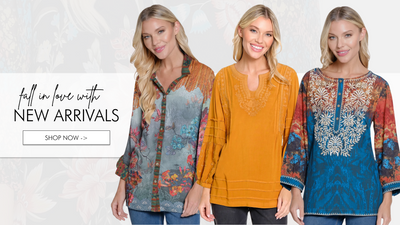 JOHN MARK. Collection of tops and bottoms bound in color stories ...